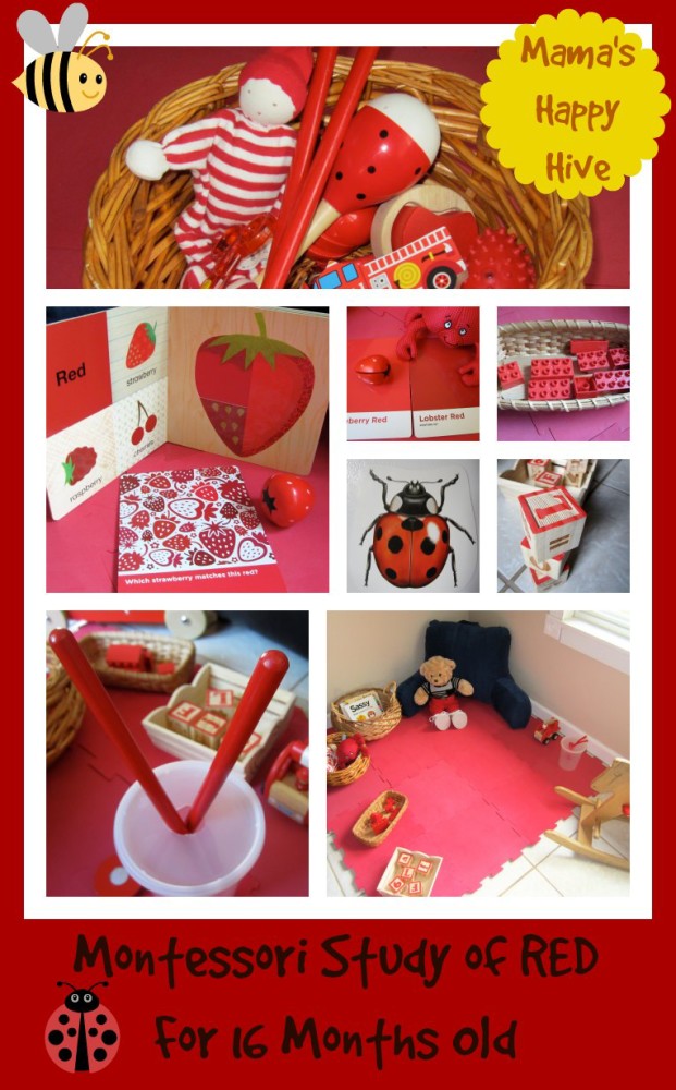 Montessori: Toddler Study of the Color RED - Mama's Happy Hive