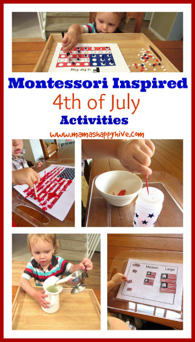 Montessori Inspired 4th of July Activities - www.mamashappyhive.com ...