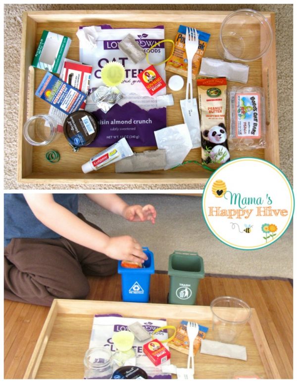 Practical Life Skills - Recycling for Kids - Mama's Happy Hive