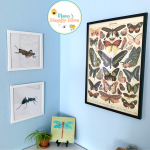 Montessori Inspired Homeschool Space with a Free Insect Art Printable