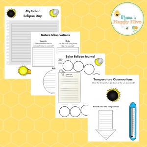 Last Minute Solar Eclipse Viewing Tips and Free Journaling Printable
