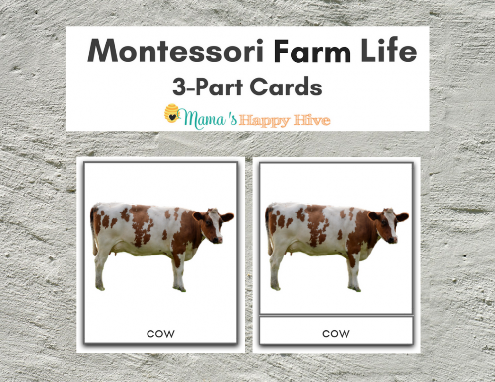 Montessori Farm Life 3-Part Cards and Unit Study Resources
