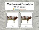 Montessori Farm Life 3-Part Cards and Unit Study Resources