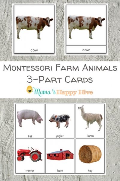 Montessori Farm Life 3-Part Cards and Unit Study Resources