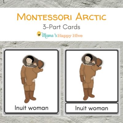 Montessori Arctic Activities and Printables including Polar Bears